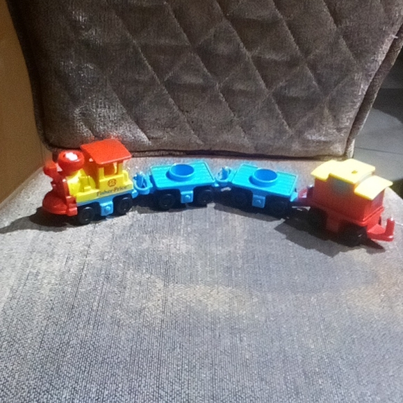 Fisher-Price | Toys | Vintage 992 Fisher Price Geo Trax 4 Piece Train ...